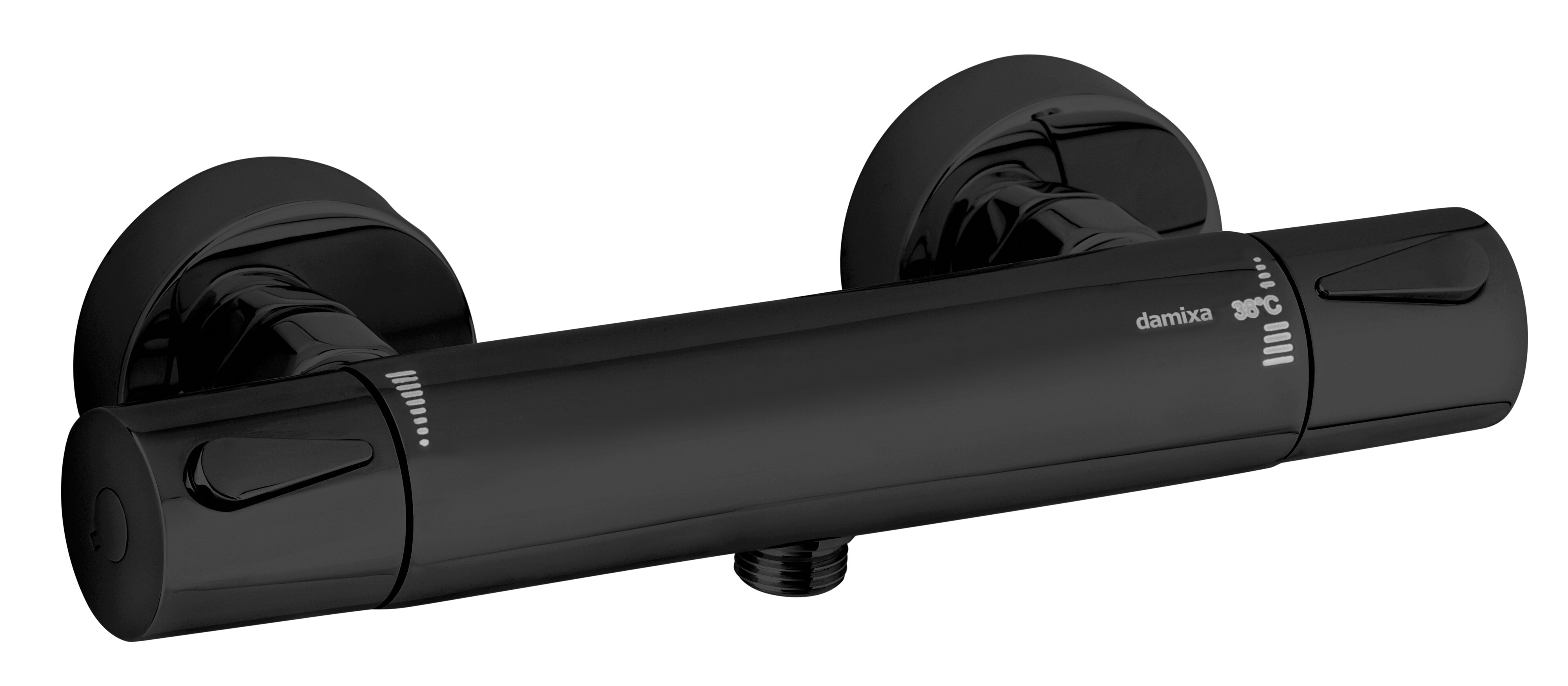 Silhouet Mattschwarz Brausethermostat [https://damixa.de]